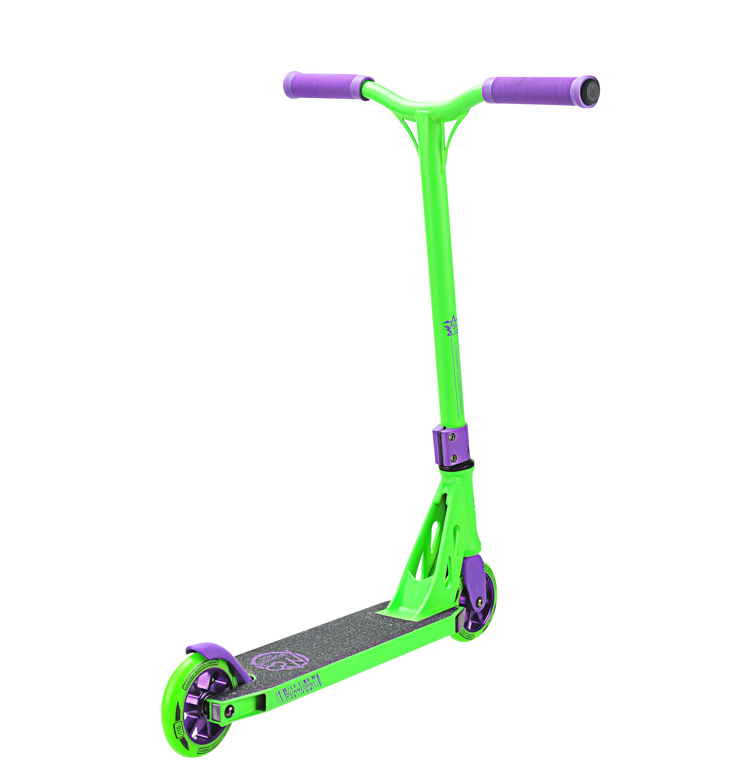 Longway Summit Mini Stunt Scooter - grün-lila green purple